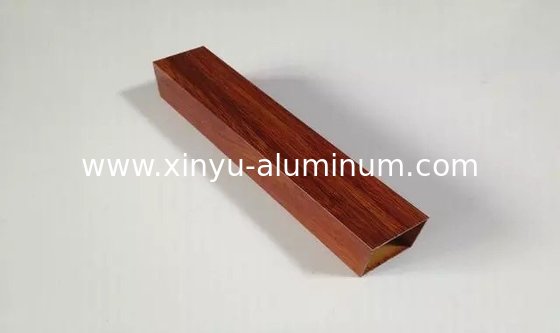 Extruded Aluminum with Wood Grain Finish supplier
