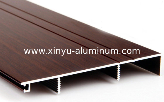 hot sale wood grain 6063 t5 aluminium hollow section aluminium square/ aluminium profile supplier