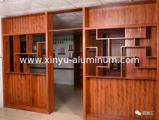 Wooden Grain Aluminium Profile Furniture made in China supplier