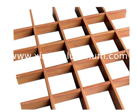 Baffle Ceiling Aluminum Wood Square Tube Line Artist Ceiling Aluminum Square Tube Ceiling_U shape Baffle Ceiling Design supplier