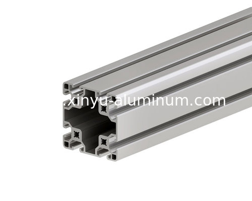 6063 t5 80X80mm Heavy Extrusion with Clear Anodize Finish for Linear Motion supplier