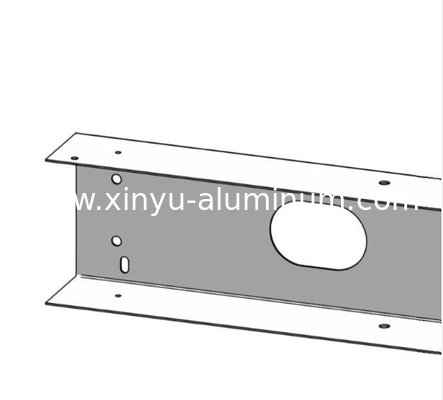 OEM 6063 T5 Aluminum Alloy CNC Machining U Channel 89mm*51mm supplier