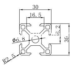 6063 t5 3030 Aluminum Extrusion Profile use for 3D Printer DIY supplier