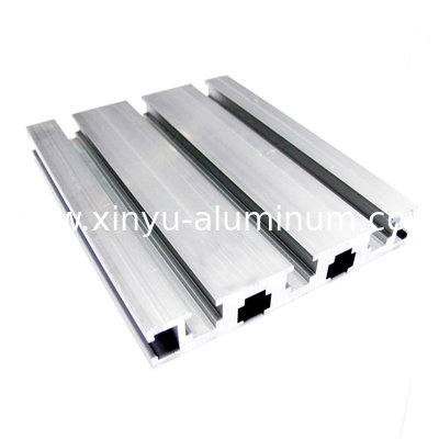 Silver anodized Aluminum T slot 40*80mm Size with Bolts and Nuts supplier