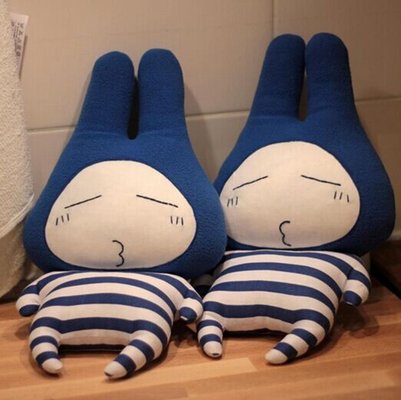 Girly 35CM Cute cartoon color rabbit plush toy Gift stuffed easter bunnies