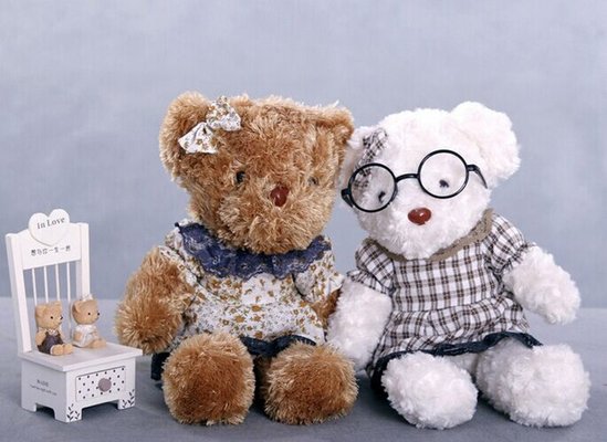 ICTI Approved Toy factory Wholesale Mini Cute Yellow Teddy Bear Stuffed Custom Small Clothes Teddy Bear Plush Toy