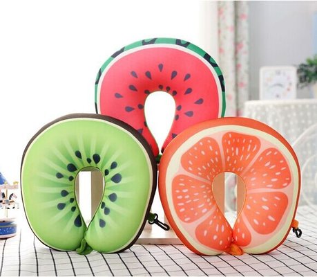 E320 Cartoon Soft Plush U Shaped Elephant Travel Pillow Car Neck Rest Cushion Elephant Shaped Pillow