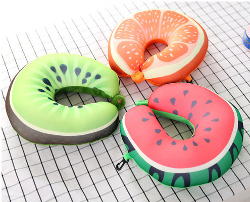 Custom print u shape pillow,car and airplane neck support pillow,horeseshoe sleep pillow