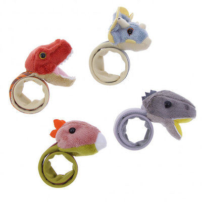 Cartoon slap bracelet kid's toy flash LED plush wrist band