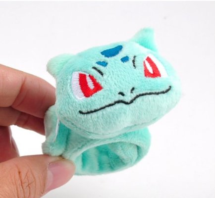 Cartoon slap bracelet kid's toy flash LED plush wrist band