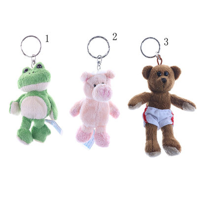 cheap custom logo keychain teddy bear, plush teddy bear keychain Plush Toy Colorful Custom Made Soft Toy Plush