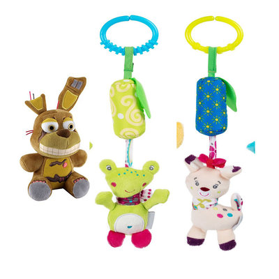 Custom High quality fashion cute rabbit ears plush toy fur keychain with fox Metal Buckle Key Ring women's bag pendent