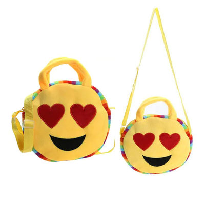 plush emoji wallet, mini coin purse,custom emoji plush soft embroidered emoji wallet handbag