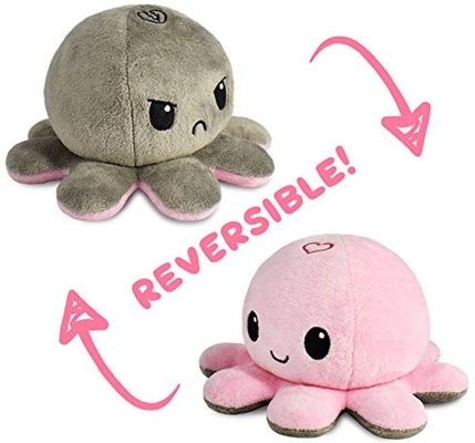 Cute Double Sided Plush Animal Flip Pulpos de Peluche Octopus Reversible Cartoon Plush Toys