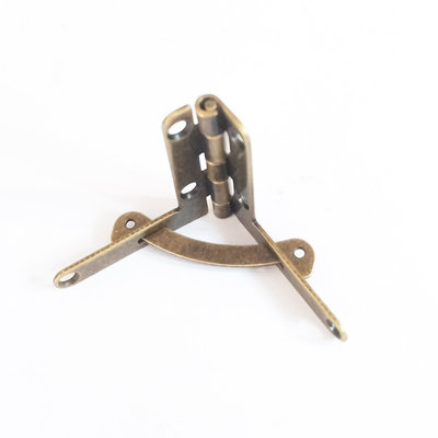 Antique bronze plated 95 degree steel quadrant hinge for box