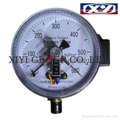 Pressure Gauge with Electric Contacts