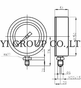 High quality, low price ,the latest Precision Pressure Gauge YB150