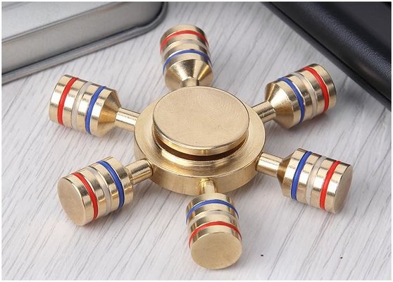 fidget spinner Pure copper Hand Spiral Fingers Fidget Spinner EDC Hand Spinner Decompression toys brass Turn a long time
