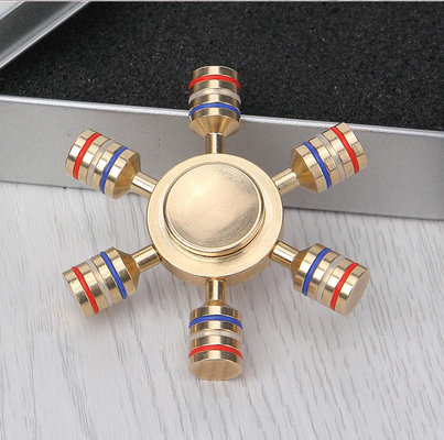 fidget spinner Pure copper Hand Spiral Fingers Fidget Spinner EDC Hand Spinner Decompression toys brass Turn a long time