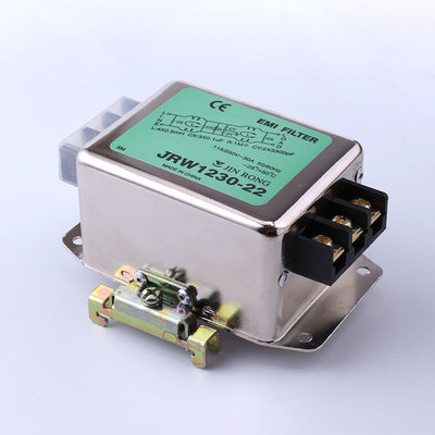 EMI Filter AC115/250V 20A JRW1220-22 Rail type Noise Suppressor Power EMI Filter Termianl Single-phase line-conditioner