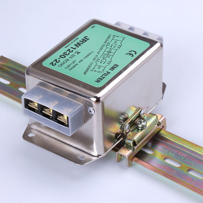 EMI Filter AC115/250V 20A JRW1220-22 Rail type Noise Suppressor Power EMI Filter Termianl Single-phase line-conditioner