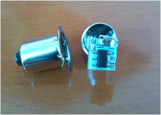 Wholesale LED P13.5S 1W recessed screw LED light 3V-18v 5PCS P13.5 1W screw base LED p13.5s 1w flashlight bulb 18V