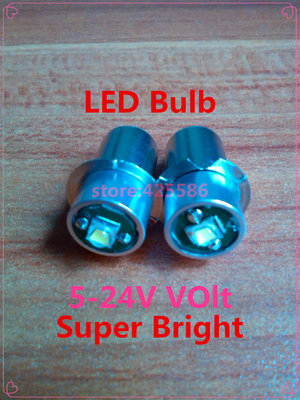 LED P13.5S 3W recessed screw LED light 3V-18v  P13.5 3W screw base LED p13.5s 3w flashlight bulb 18V