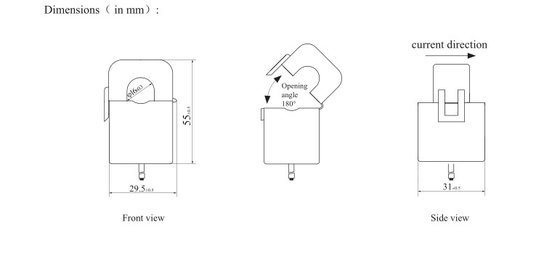 HSTS016L-20A Hall split core current sensor Open loop split core type HSTS016L 20a