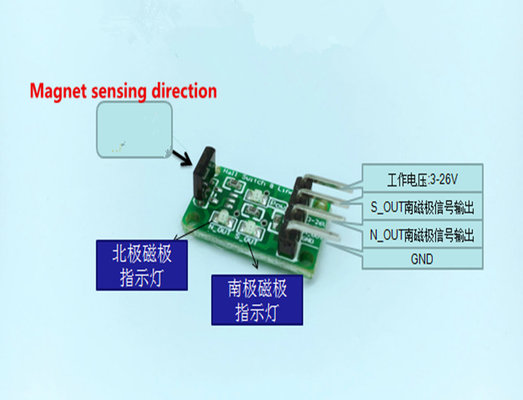 TW231 Hall switch position detection module Dual output  tw231 to-94 Can identify the South Pole and the North Pole