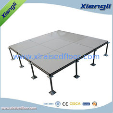 Flat Head Pedestal Steel Raised Floor Tiles Cross Strengthening Rib