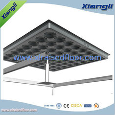 PVC Computer Room Raised Floor Tiles , Cross Strengthening Rib Patent