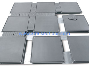 XLOA Bare Finish Steel Trunking Raised Floor FS440 500X500X28mm
