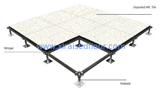 Custom Wood Core PVC Raised Floor For Server Room , 600*600*32mm