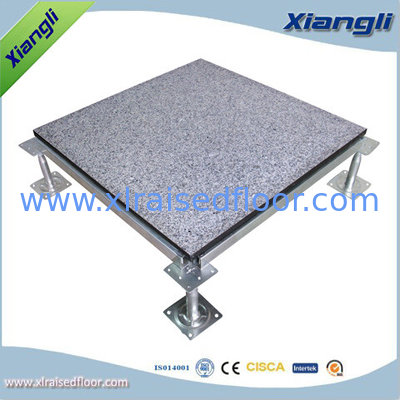 Granite Finish Steel Raised Floor For Server Room , Futures Trading Building
