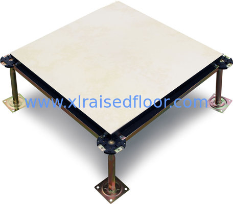 Calcium Sulphate Raised Floor Tiles Raised Flooring for Server Room , Thermal Insulation