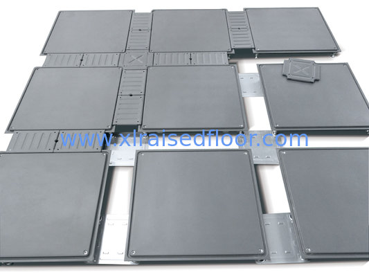Data Center Floor Tiles XLOA Bare Steel Raised Flooring Systems