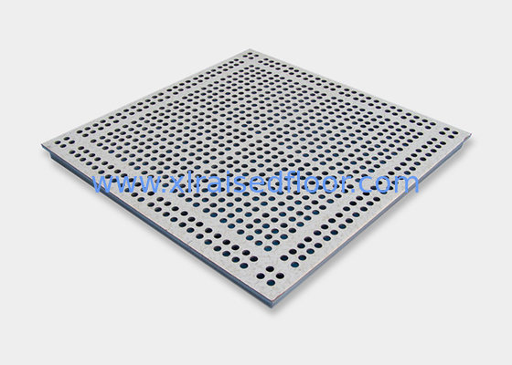 25% Air Rate Aluminum Perforated Raised Floor Tiles with Adjustable Pedestal
