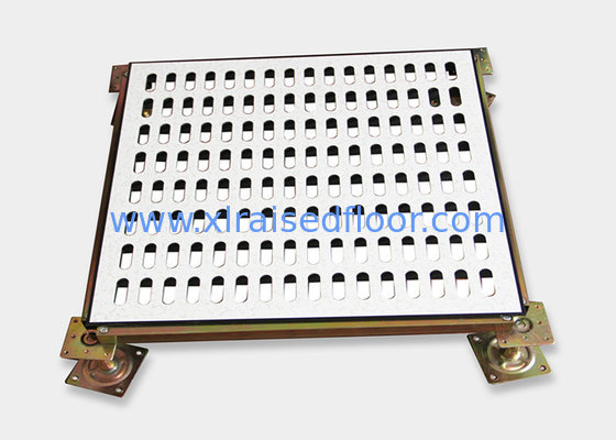32% Air Rate Perforated Raised Floor Panel with Welded Tube 600*600mm