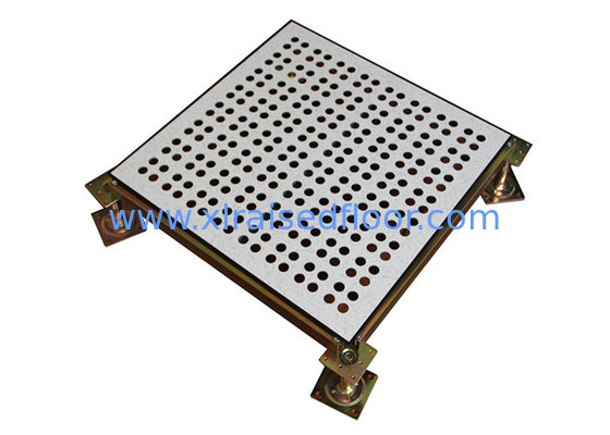 Fireproof Data Center Perforated Raised Floor Tiles with Welded Tube
