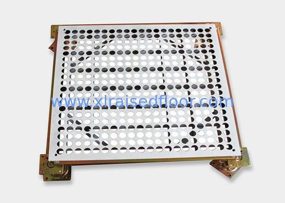 HPL / PVC Anti Static Raised Access Flooring Steel Ventilation Panel