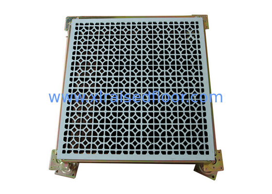 55% Air Rate Anti Static Raised Floor Perforated Tiles Sound Proof