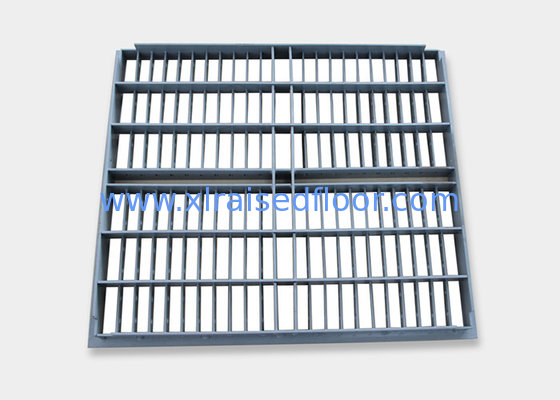 Steel Perforated Raised Floor Tiles with Granting Shape , 60% Air Rate