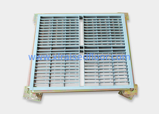 Steel Perforated Raised Floor Tiles with Granting Shape , 60% Air Rate