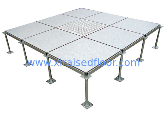 Anti Static Steel Raised Floor Tile HPL Finish , 567kg Concentrated Load