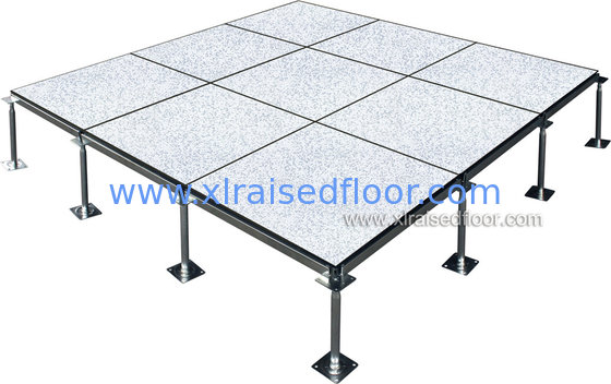 Clean Room Antistatic Steel Raised Floor Panels / Raised Flooring Tiles