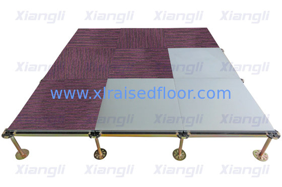 Encapsulated Raised Floor Material / Galvanized Steel Office Raised Floor System