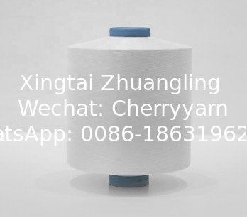 DTY Factory 100% Polyester 150D/48F SD NIM RW White Polyester Textured Yarn for Knitting and Weaving