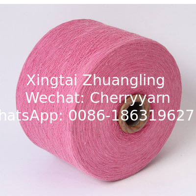 Factory price cheap price cotton yarn crochet yarn dyed spun polyester yarn making carpet