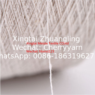 Ne10s/1 50%cotton 50%polyester of grey open end recycled cotton carpet yarn