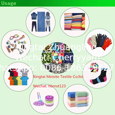 High quality Ne10s/1 Recycled cotton yarn 50% polyester 50% cotton carpet yarn